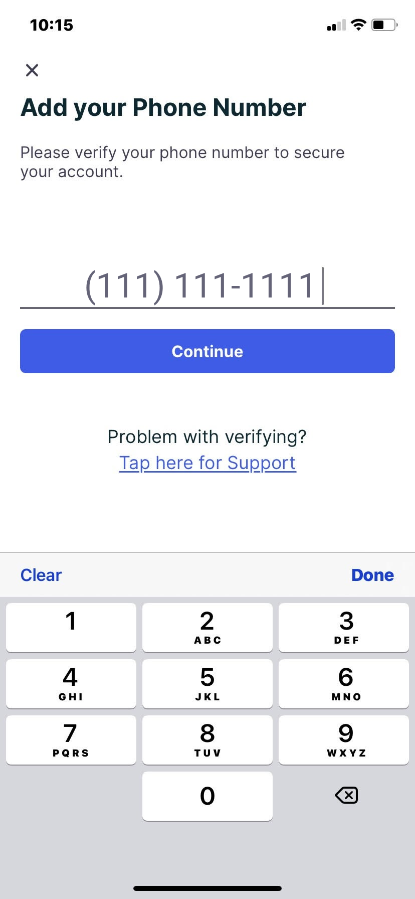 Phone Verification – Optimity