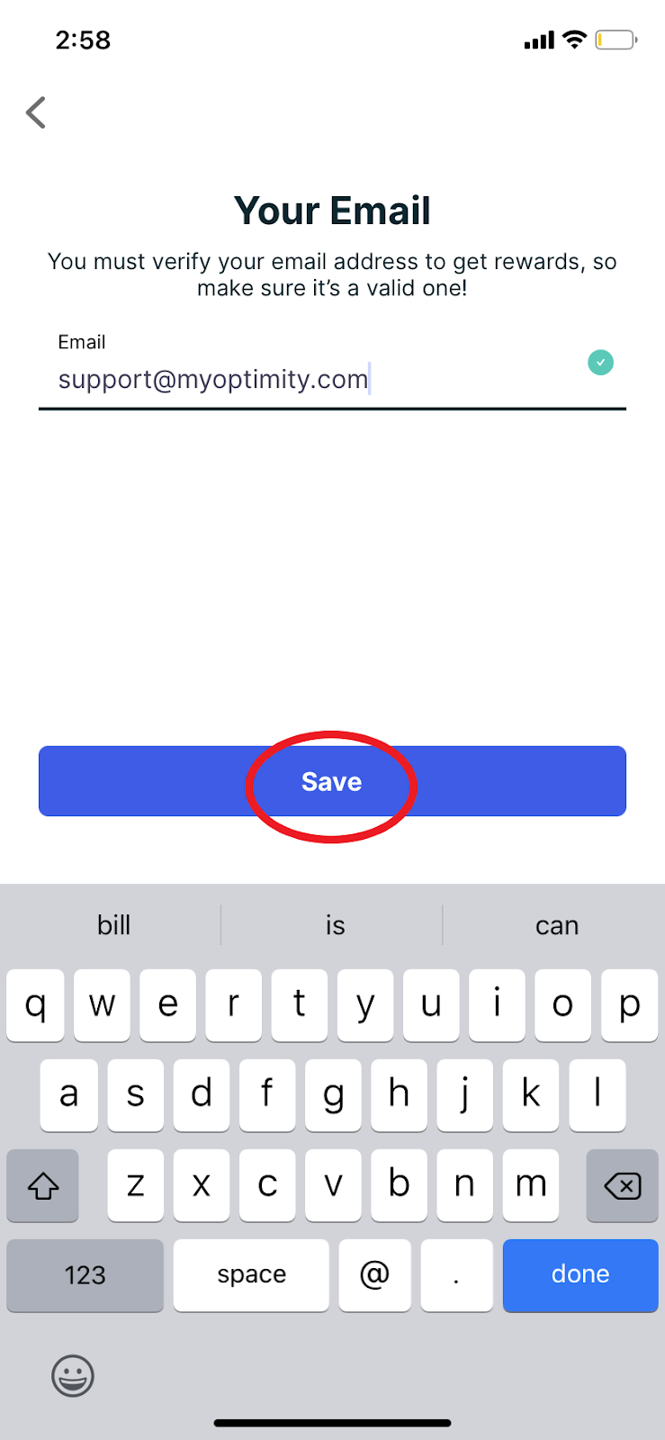 How do I change my email address? – Optimity